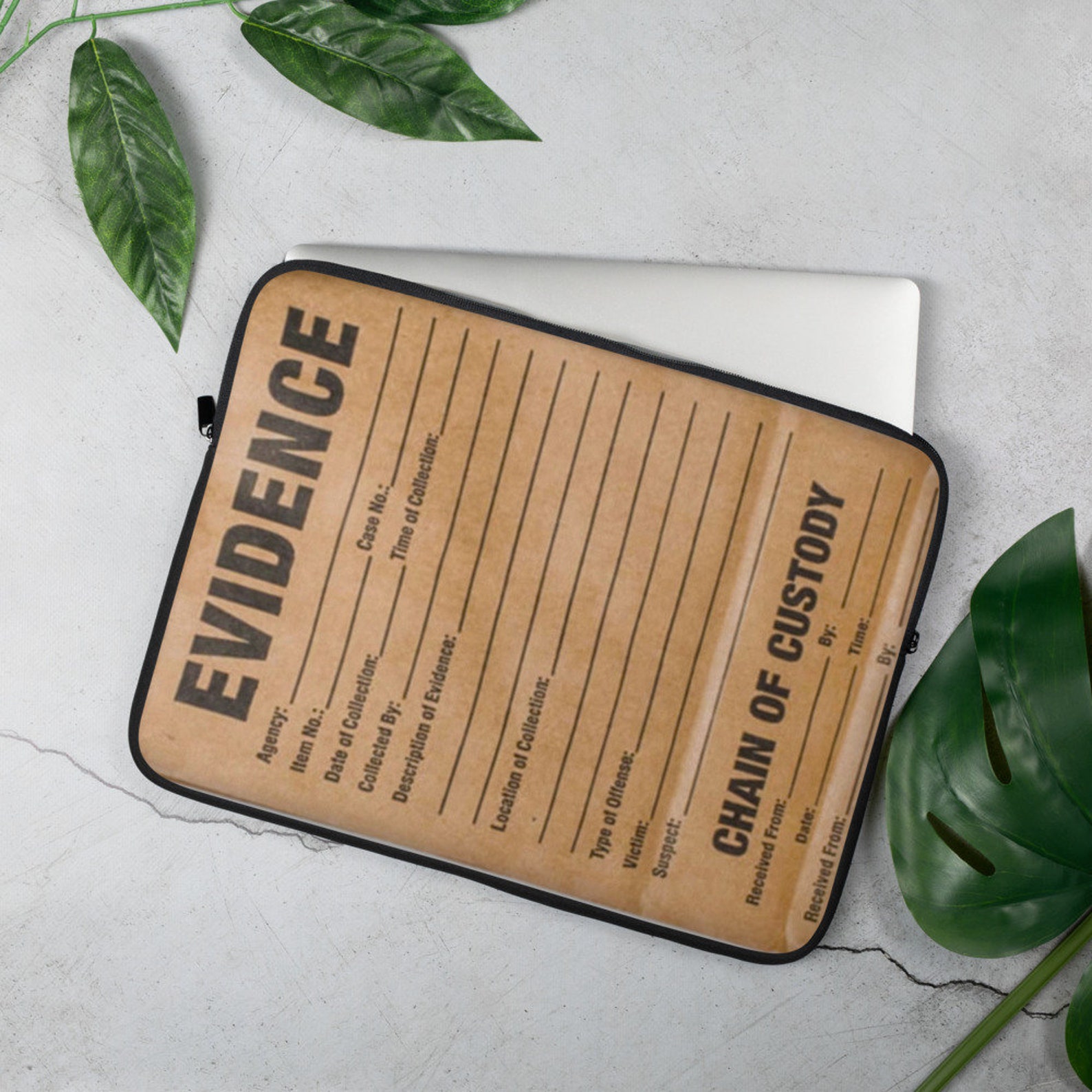 Evidence Bag Laptop Sleeve True Crime Scene Detective Case - Etsy Canada
