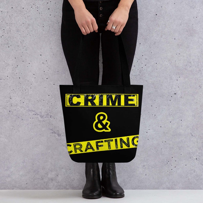 Crime and Crafting Tote Bag True Crime Junkie Murderino - Etsy