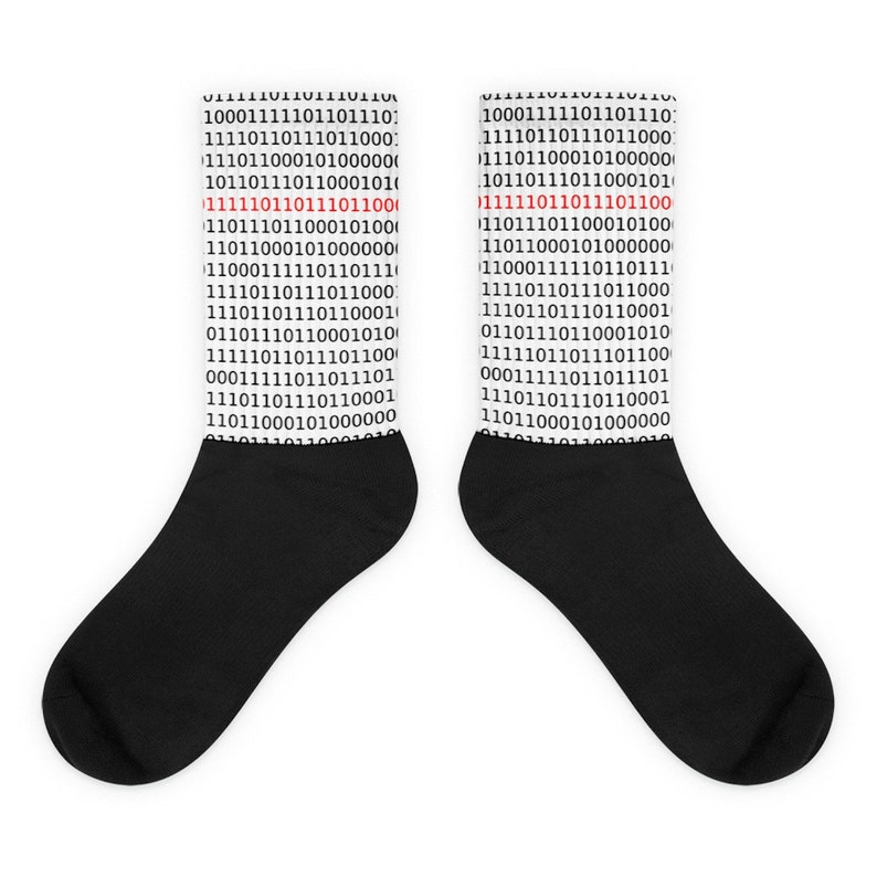 Binary Code Socks Weird Gifts for Computer Geek Programmers - Etsy