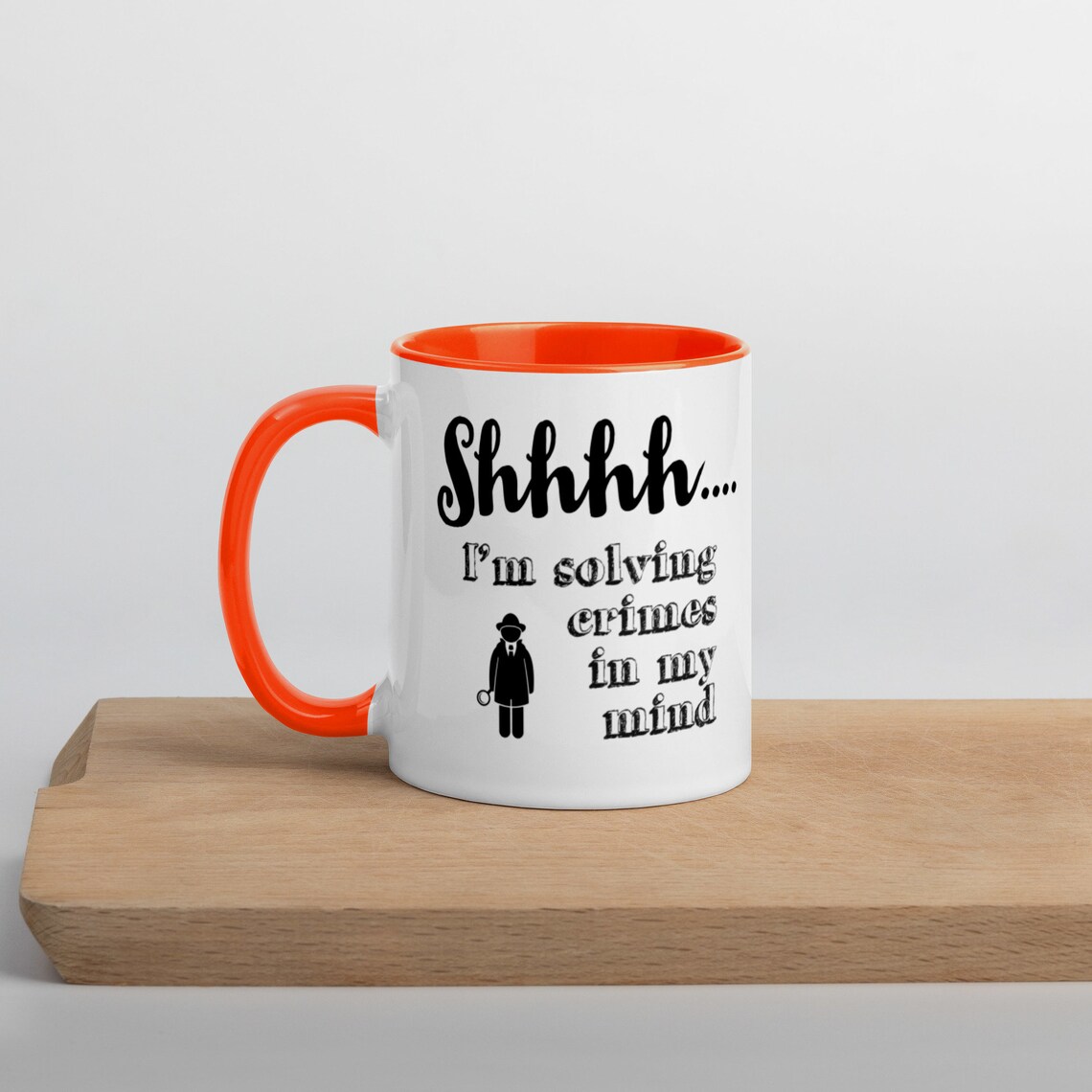 True Crime Detective Coffee Mug Colorful Inside Fun Crime | Etsy