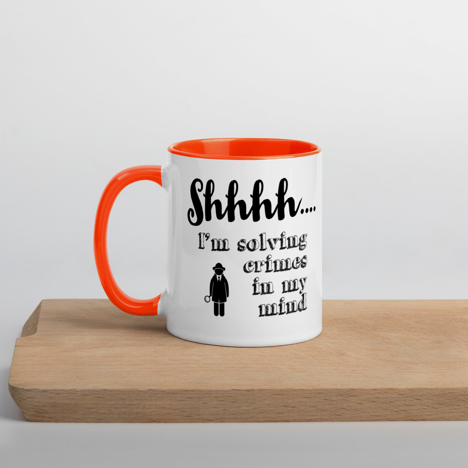 True Crime Detective Coffee Mug Colorful Inside Fun Crime | Etsy