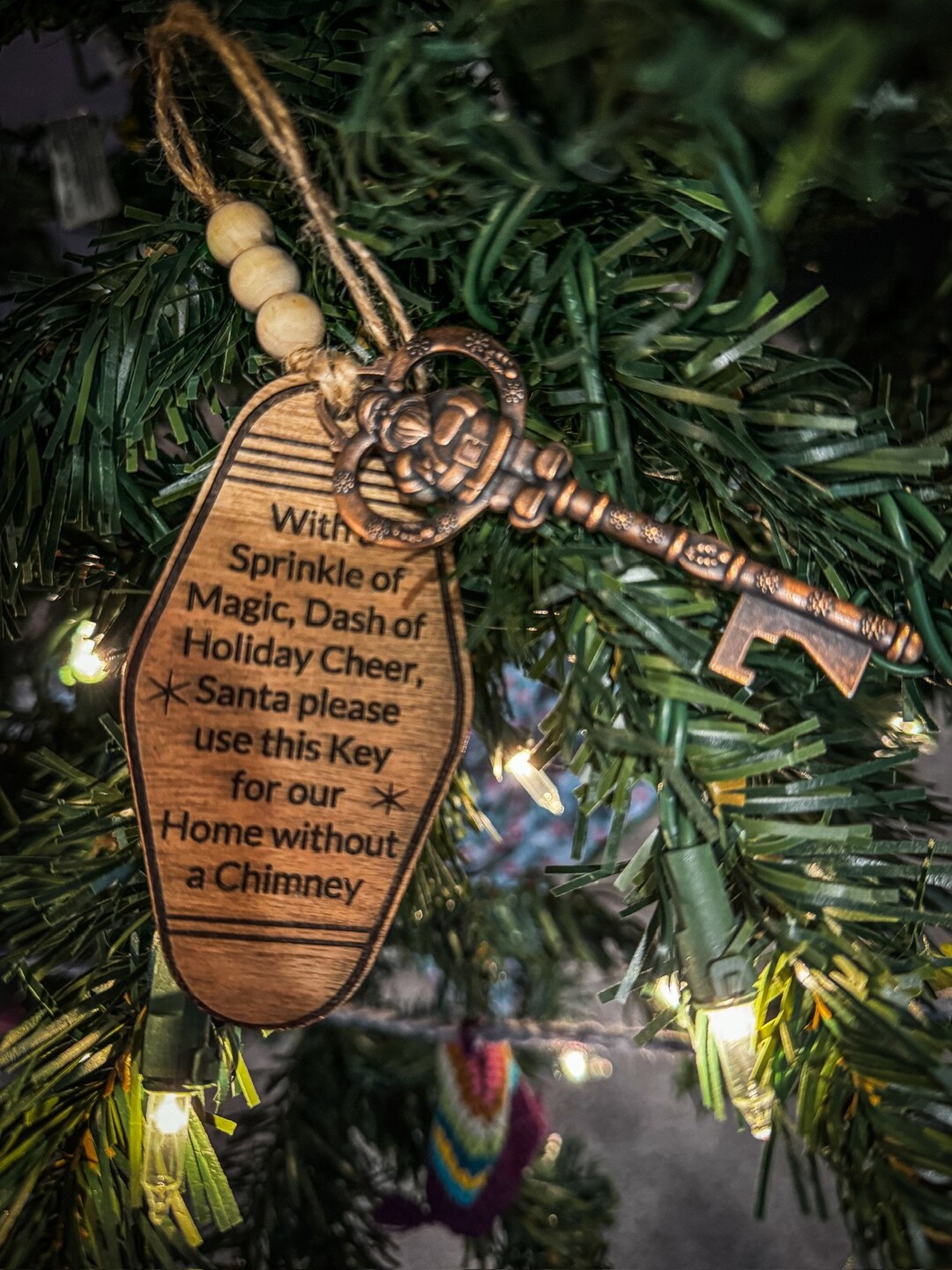 Santa's Magical Key Ornament Tree Ornament, Door, or Wall Hanger - Etsy