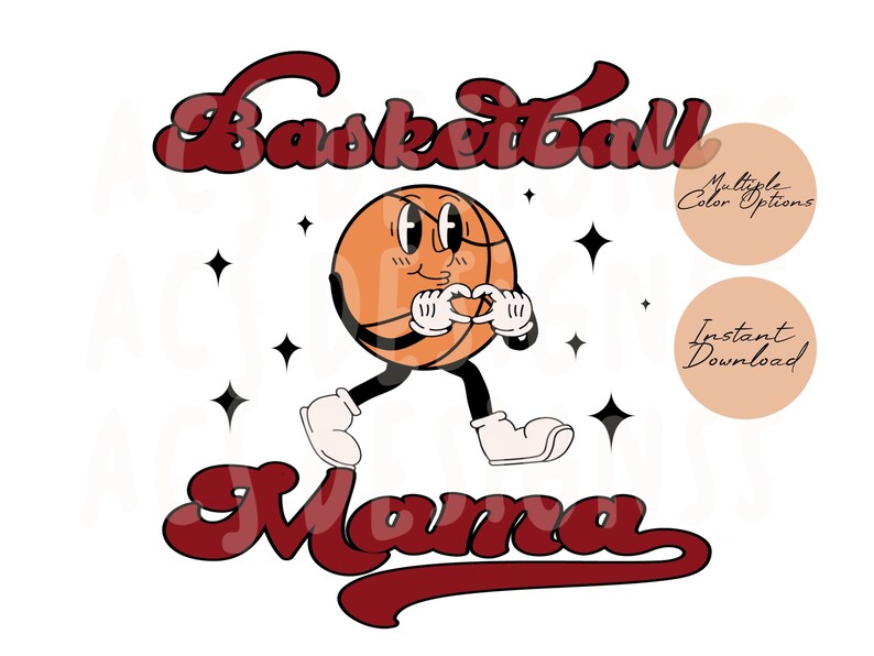 Baseball Mama Cartoon Mascot PNG | Sublimation Print | Funny Printable ...