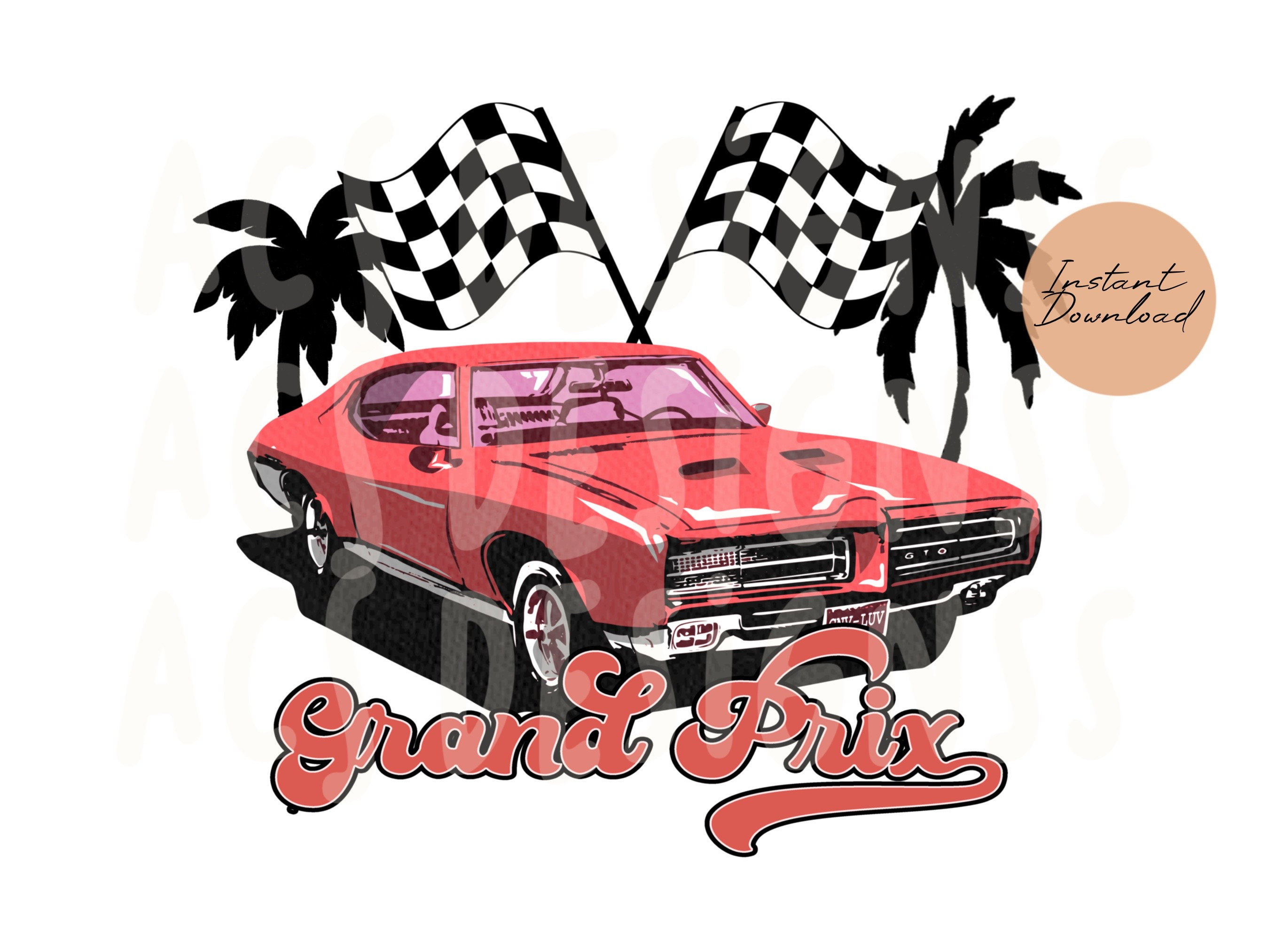 Grand Prix Racing PNG | Sublimation Print | Instant Download - Etsy