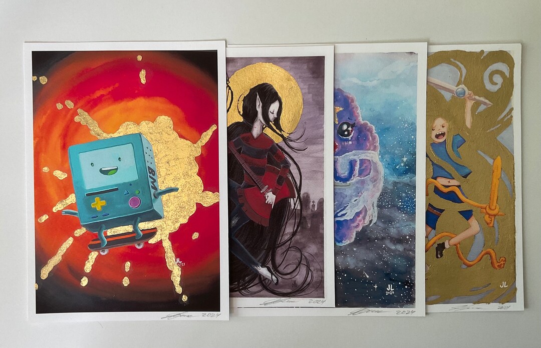 Gilded Fan Art Prints, Exclusive Fan Art Prints – Hand Gilded With Gold ...