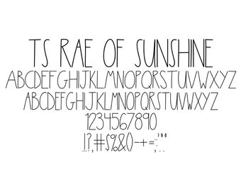 Farmhouse Rae Dunn Inspired Font - Etsy
