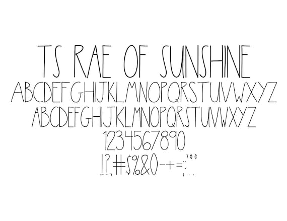 Rae Dunn Inspired Font | Etsy