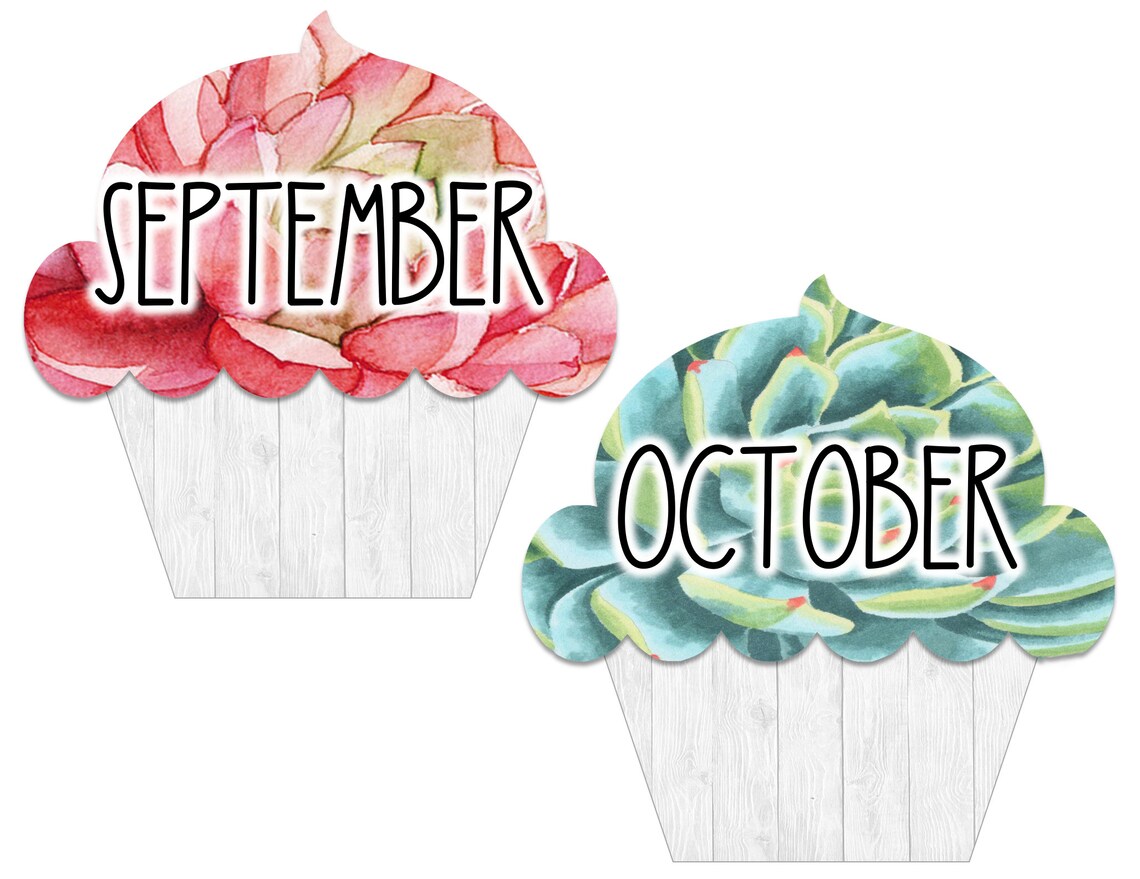 Succulent Birthday Board (digital Download), Classroom Birthday Board ...