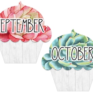 Succulent Birthday Board (digital Download), Classroom Birthday Board ...