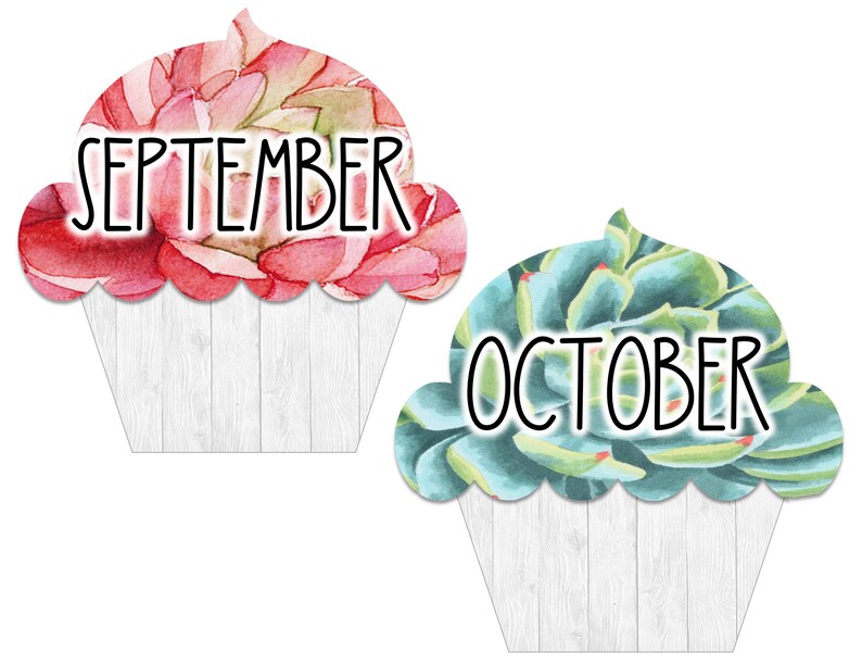 Succulent Birthday Board (digital Download), Classroom Birthday Board ...