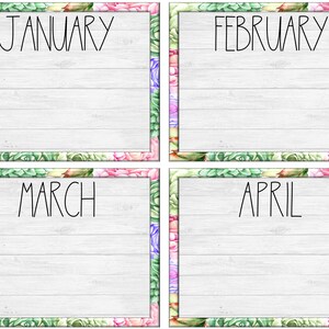 Succulent Birthday Board (digital Download), Classroom Birthday Board ...