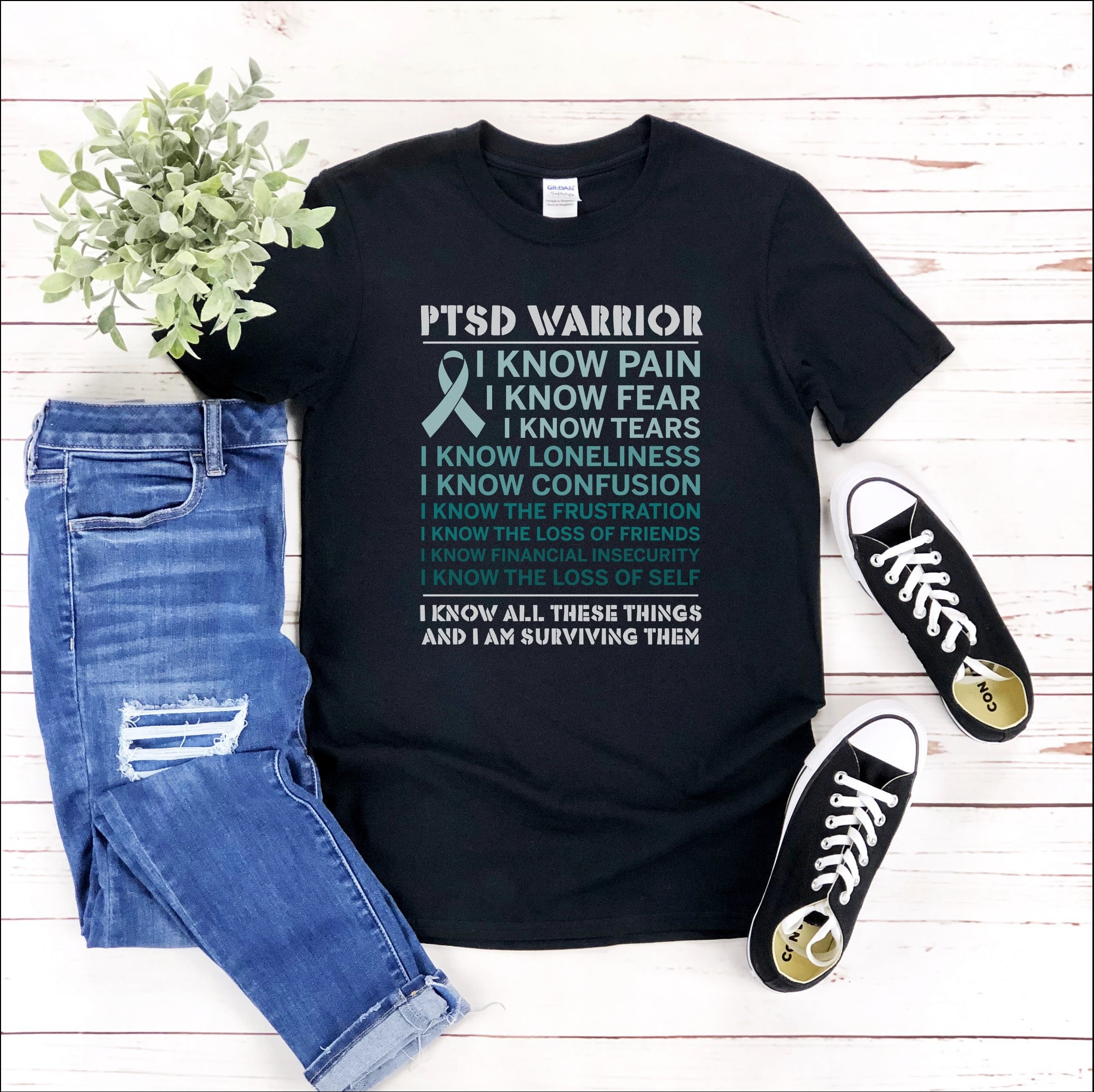 PTSD Warrior Shirt PTSD Awareness Shirt Their Fight is Our - Etsy