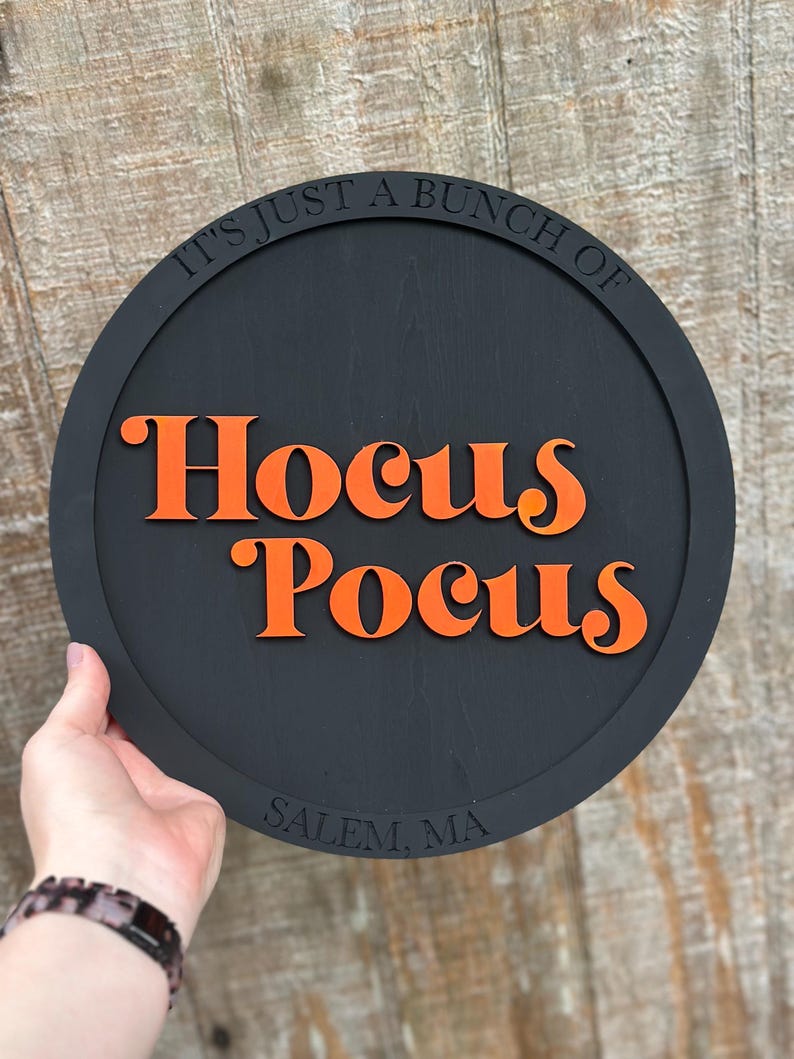 Hocus Pocus Wood Sign, Hocus Pocus, Disney Halloween Sign, Disney ...