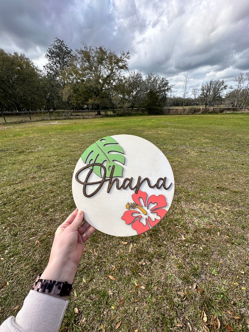 Ohana Wood Sign, Lilo & Stitch, Disney World, Mini Sign, Disneyland ...