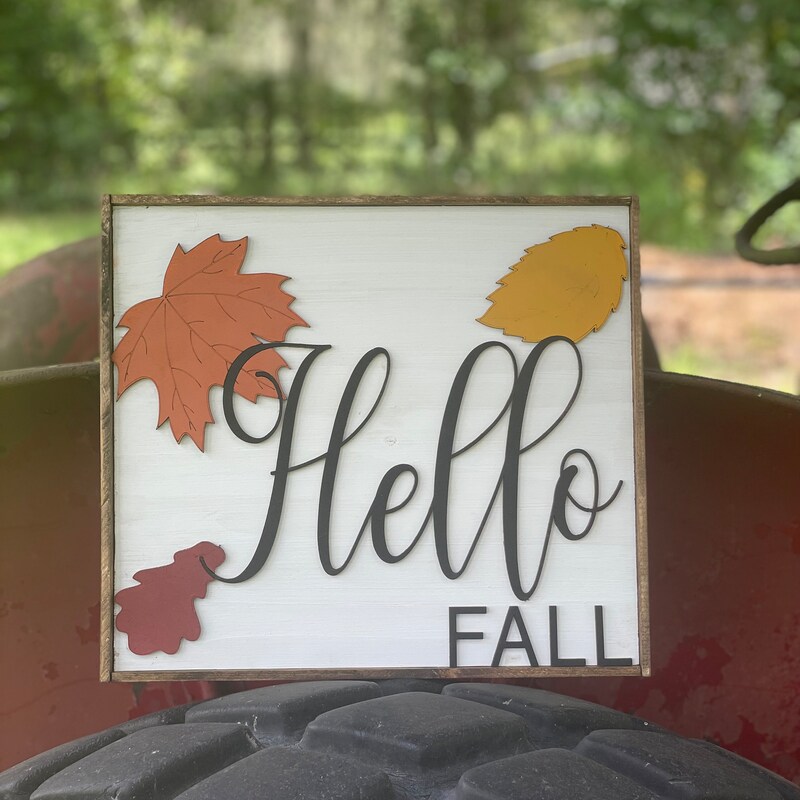 Fall Wood Signs - Etsy