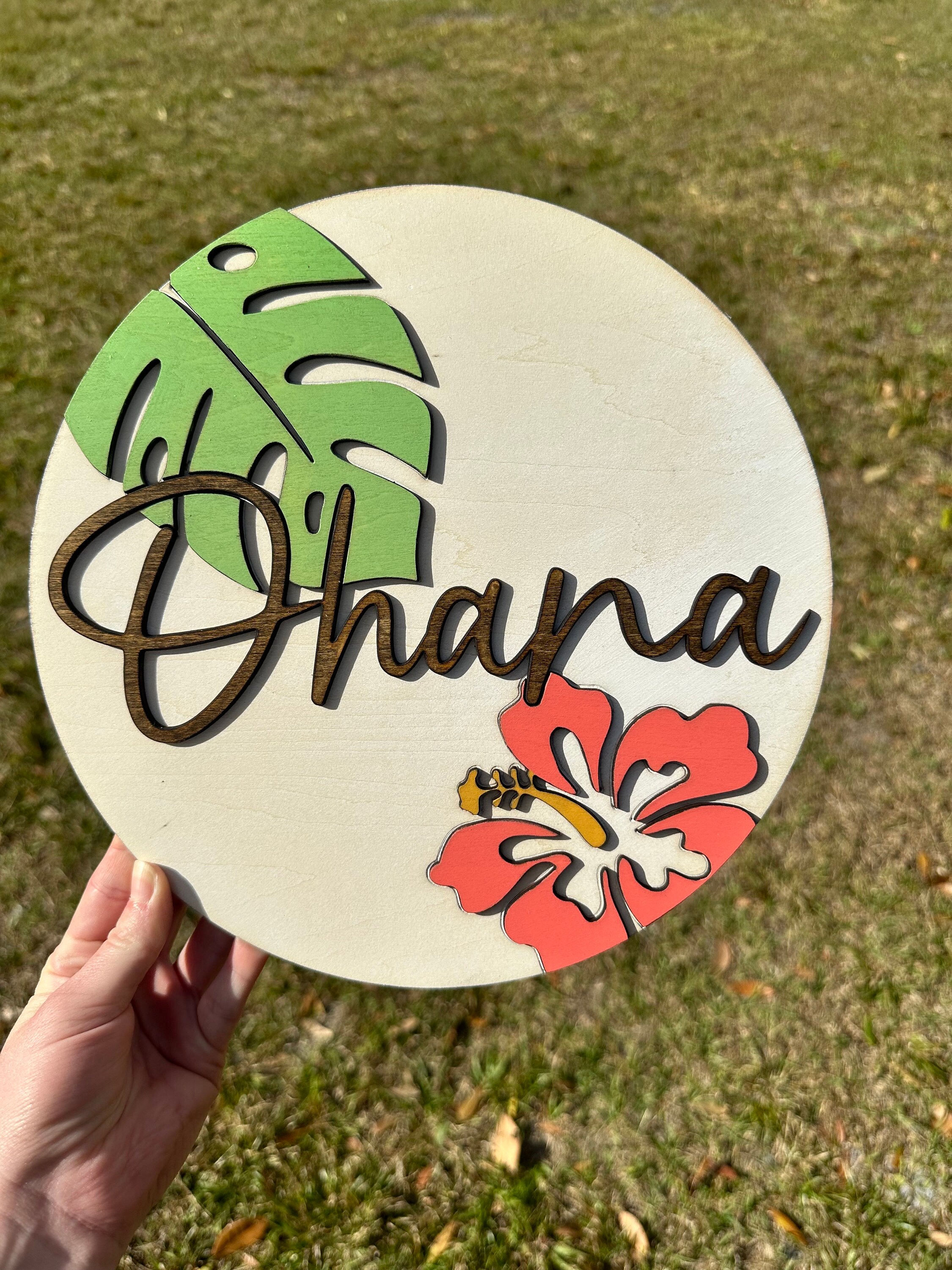 Ohana Wood Sign, Lilo & Stitch, Disney World, Mini Sign, Disneyland ...