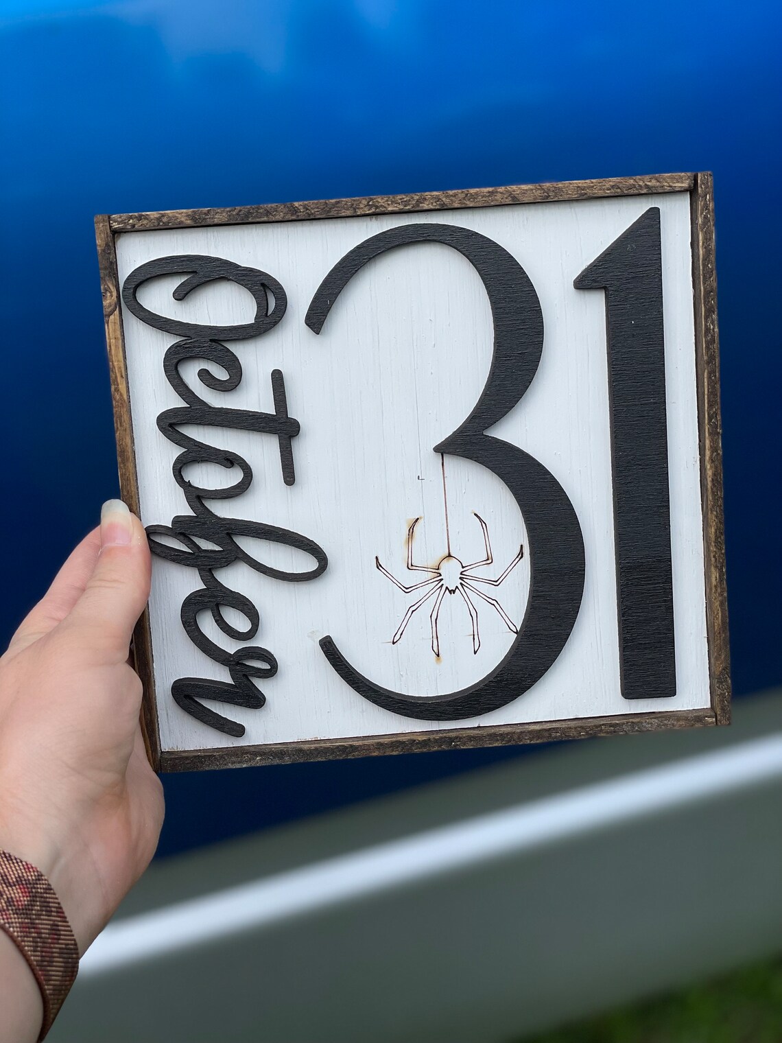 October 31 Mini Sign, Halloween Sign, October, Mini Decor, 3D, Laser ...