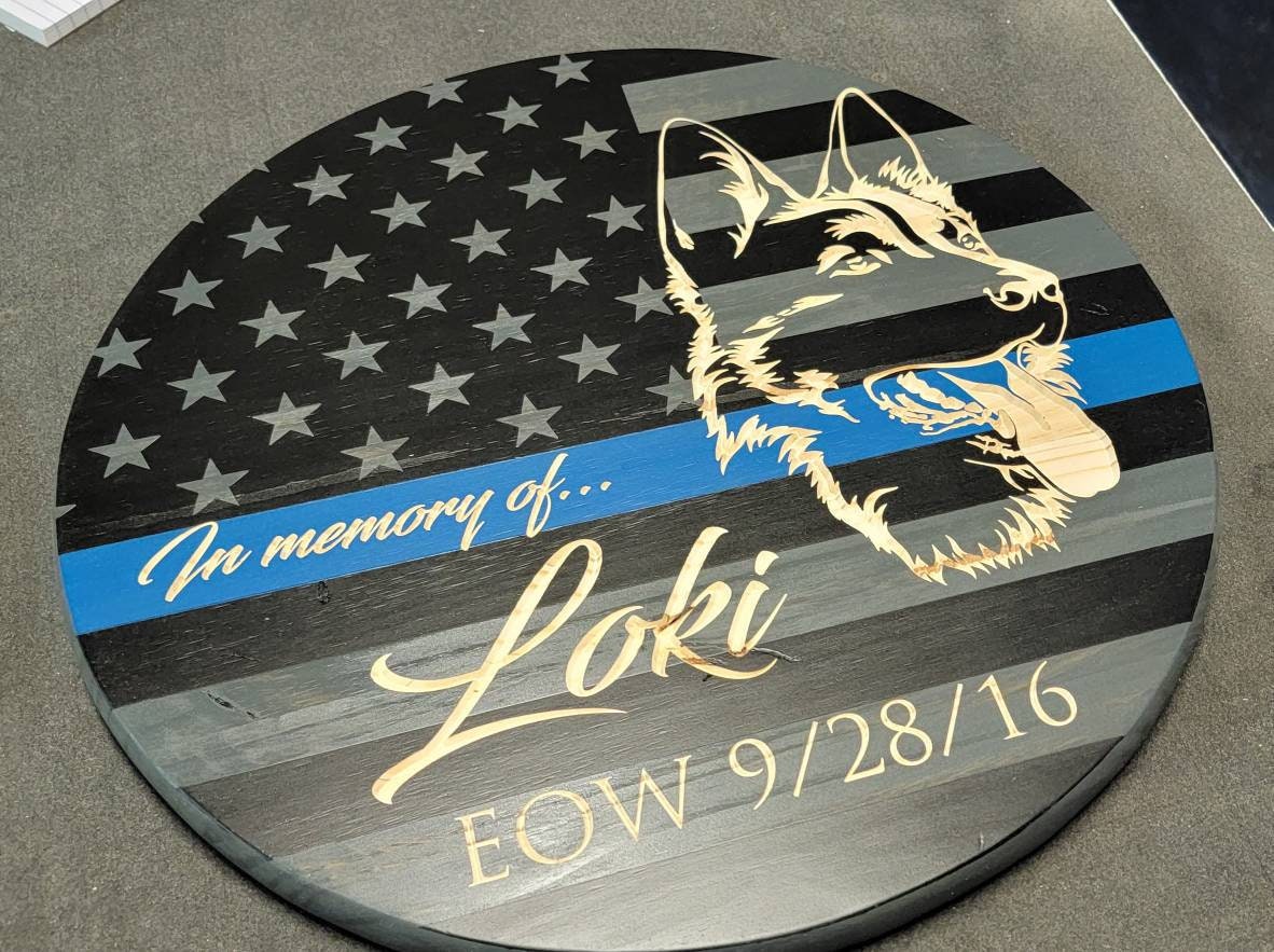 K9 Memorial Plaque - Etsy