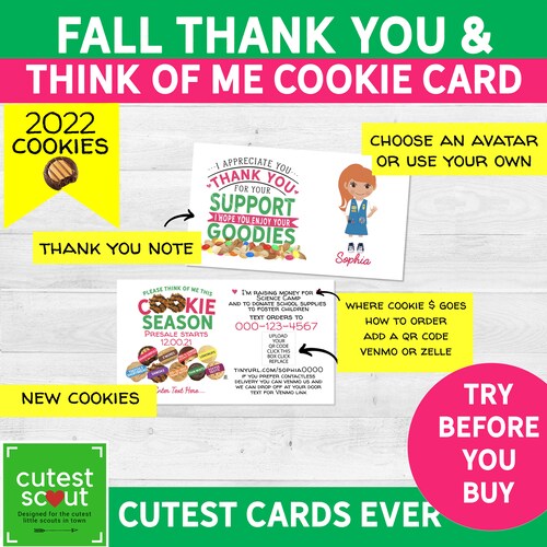 Girl Scout 5x4 Thank You Tags - Etsy