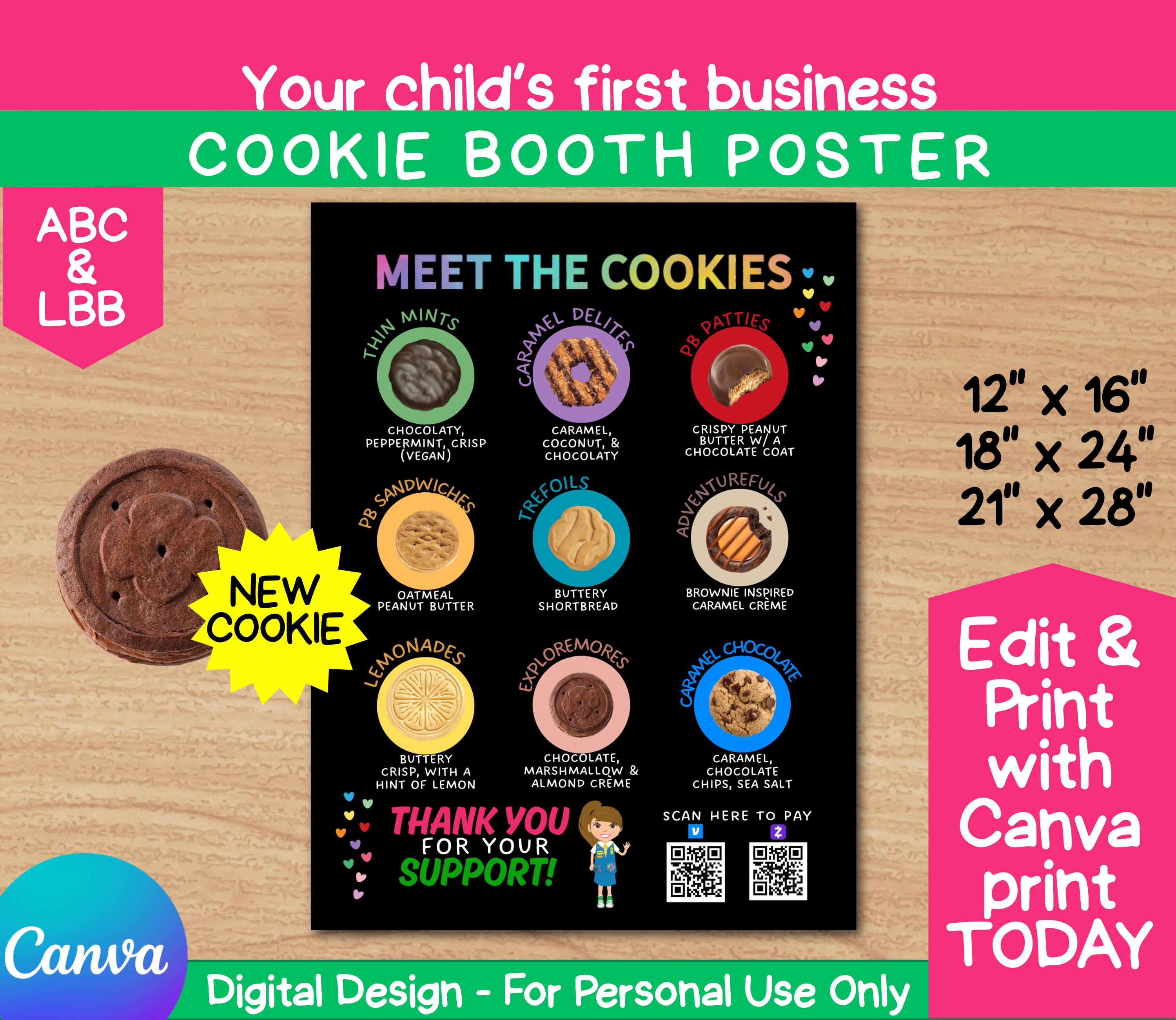 Scout Cookie Booth Poster: Customizable Canva Template (digital ...