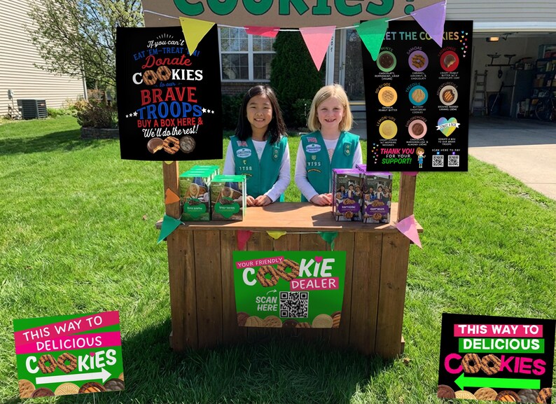 Scout Cookie Booth Poster: Customizable Canva Template (digital ...