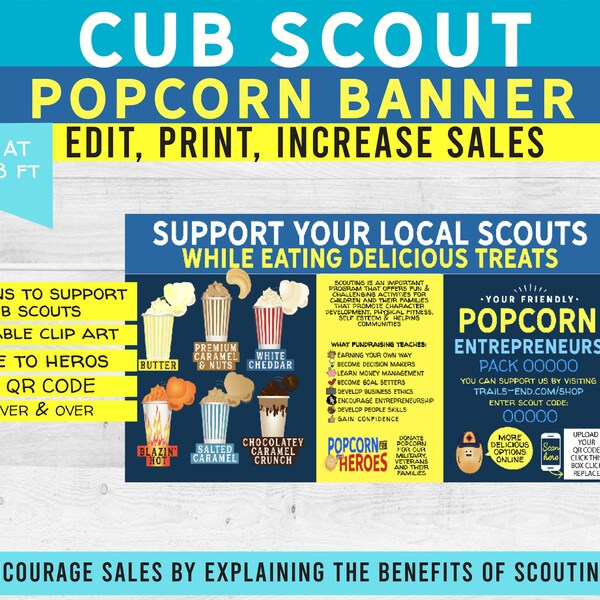 Popcorn Banner - Etsy