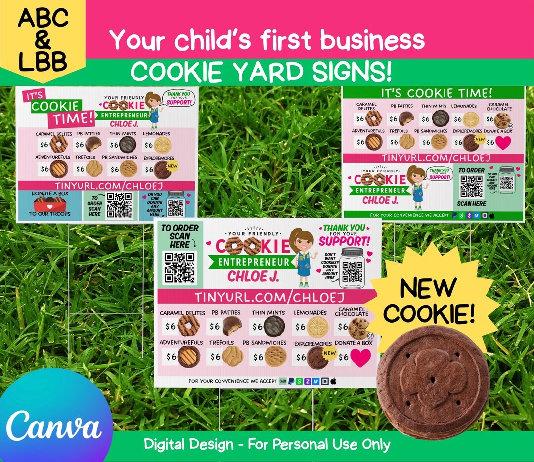 Scout LBB Cookie Sign Printable: Add QR Code (digital Download) - Etsy