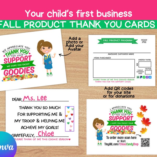 Fall Thank You Cards - Etsy