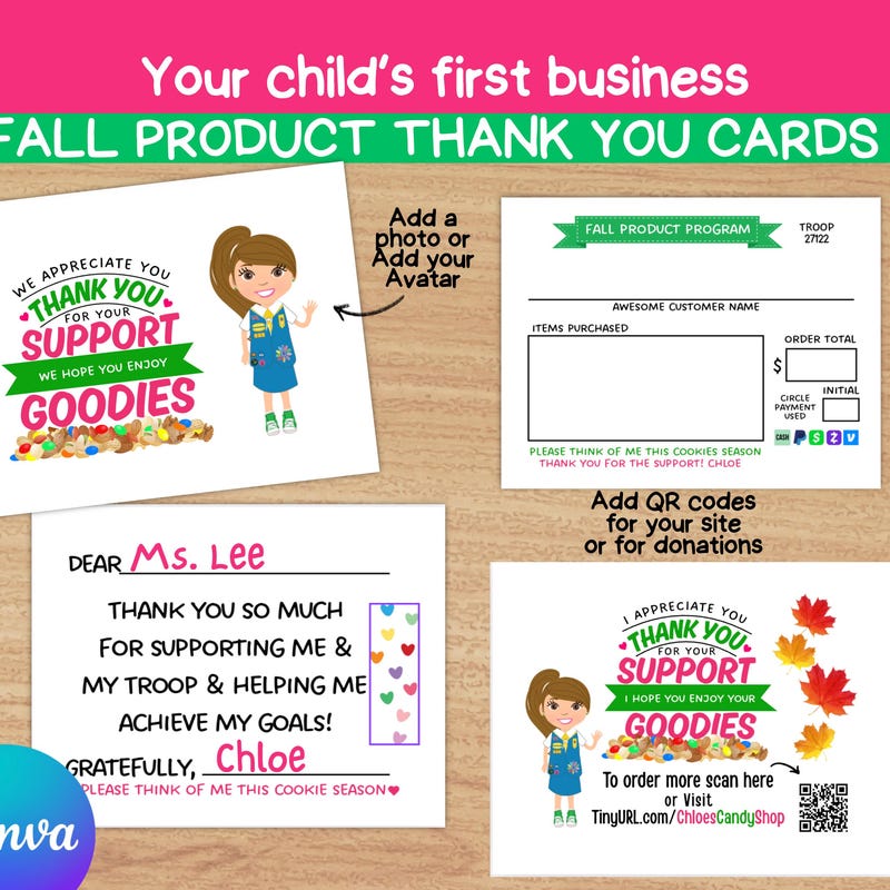 Fall Thank You Cards - Etsy