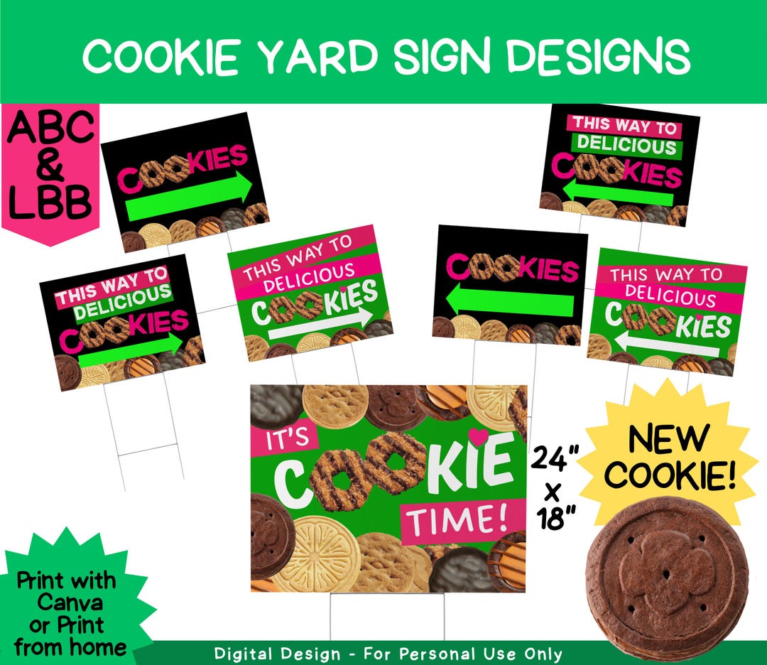 Scout Cookie Booth Lawn Signs: LBB & ABC Cookies (digital Download) - Etsy