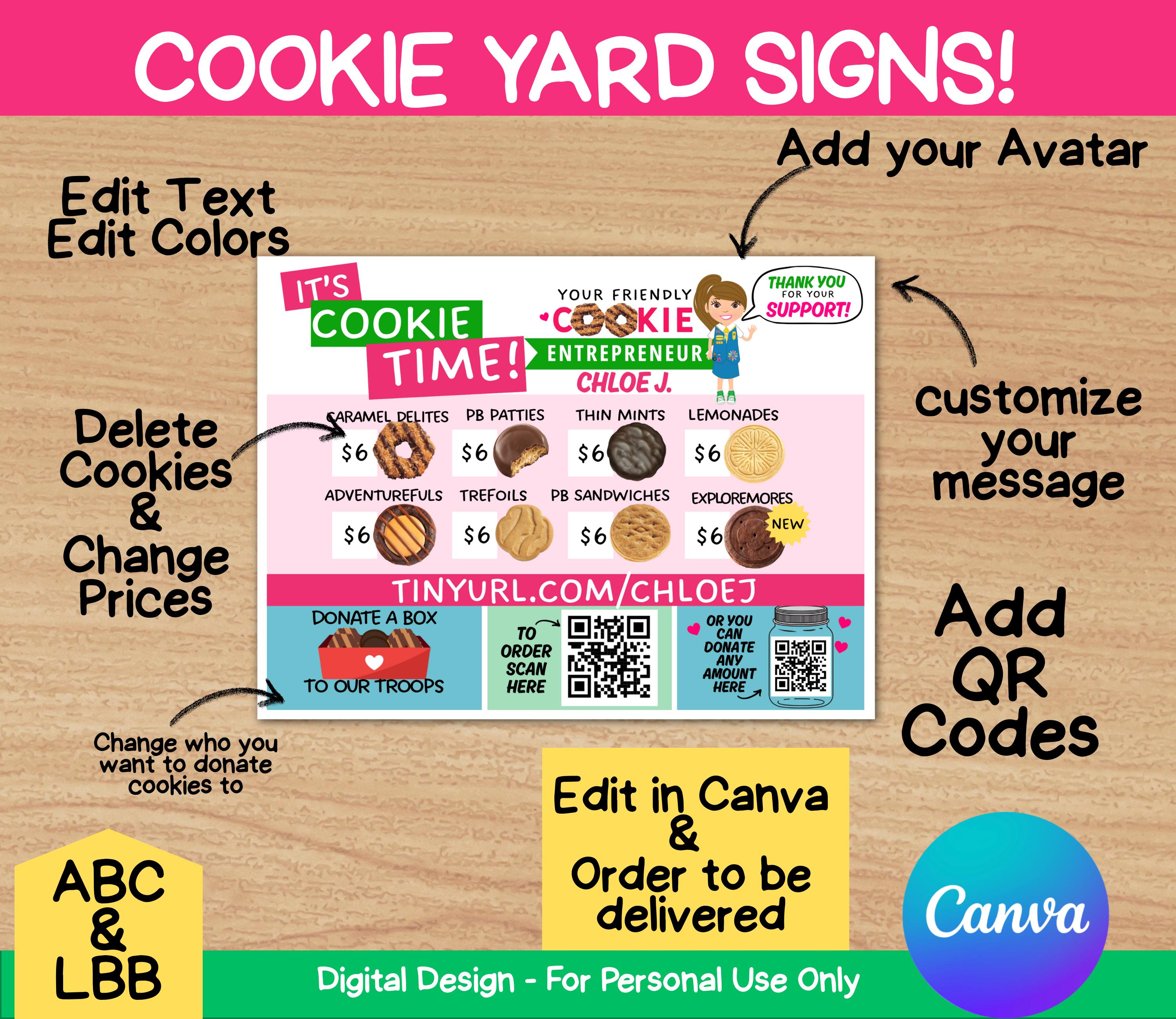 Scout Cookie Yard Sign / Car Magnet: QR Code (digital Download) - Etsy