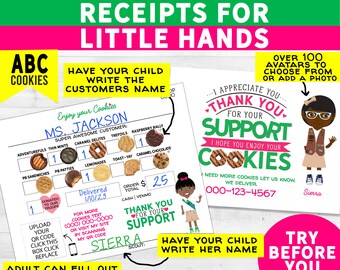 LBB Girl Scout Cookie Order Form/receipt 8 Cookies No Gf - Etsy