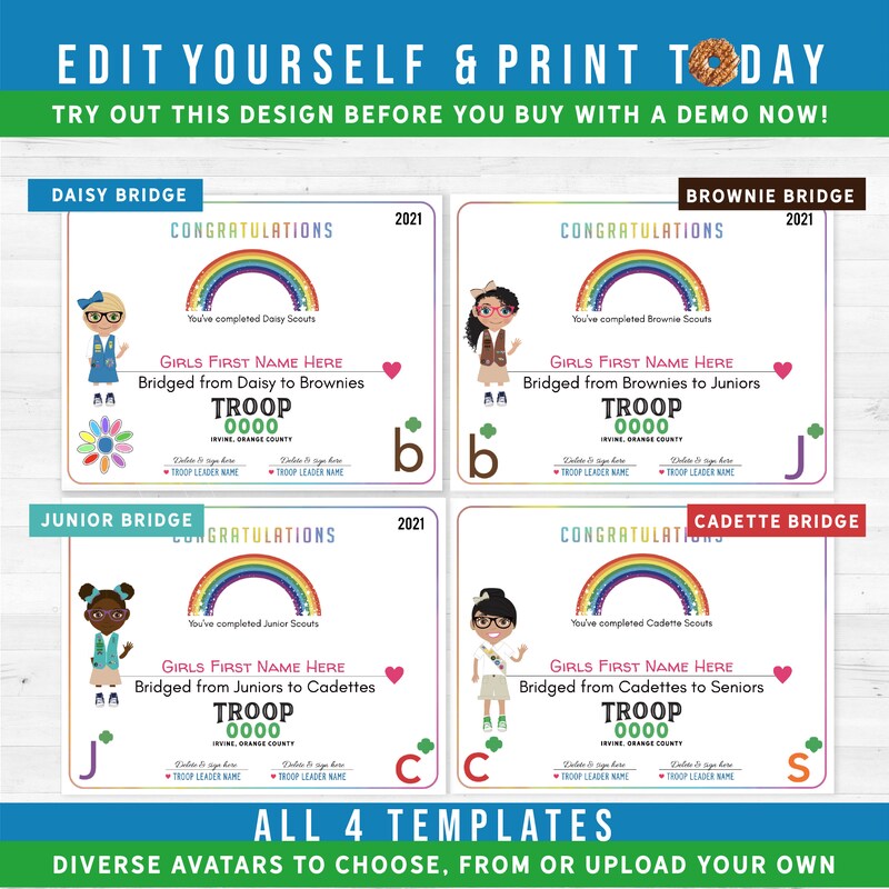 Girl Scout Bridging - Etsy