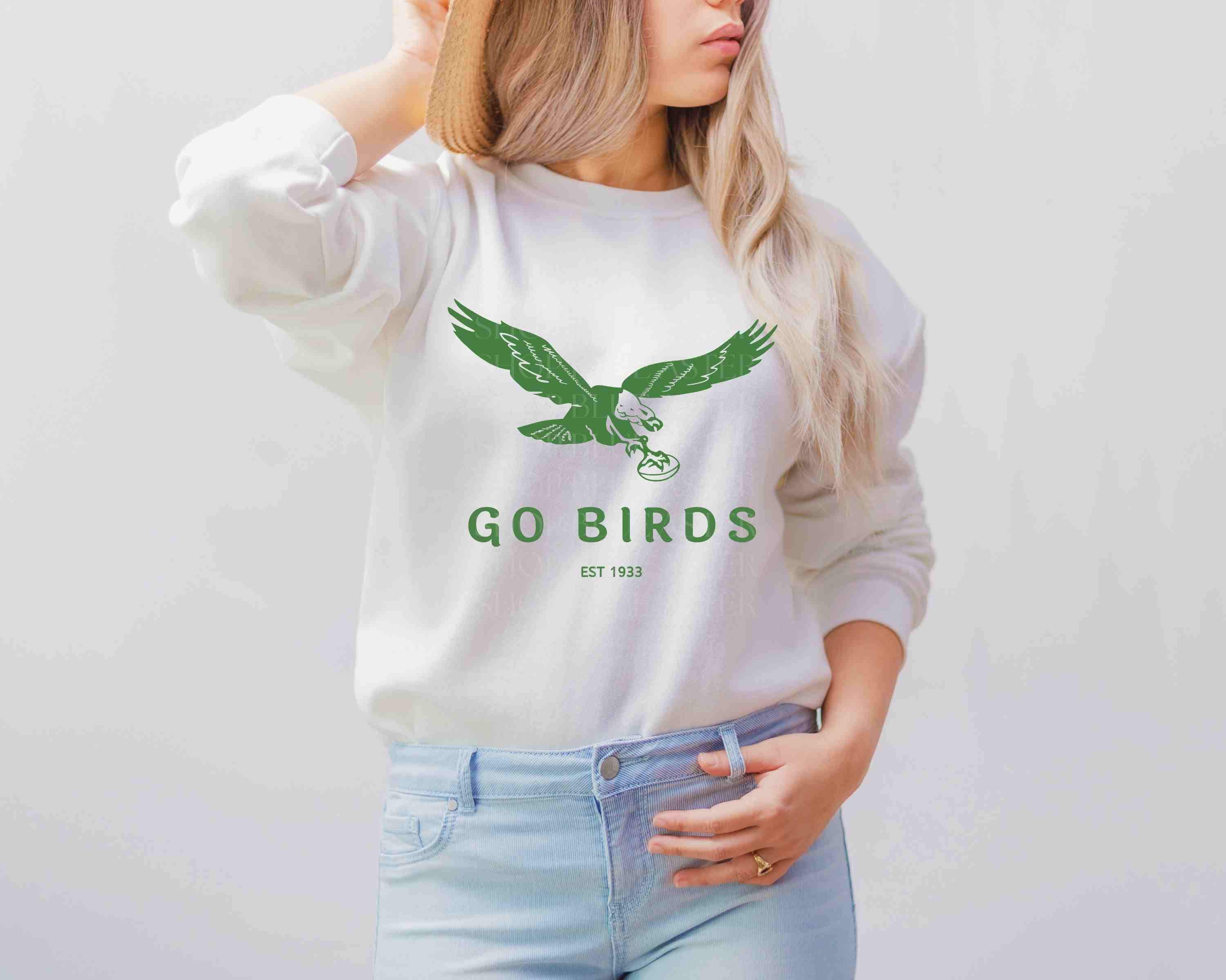 Go Birds Vintage Eagles Sweatshirt sold by Maria Mony | SKU 26420248 ...