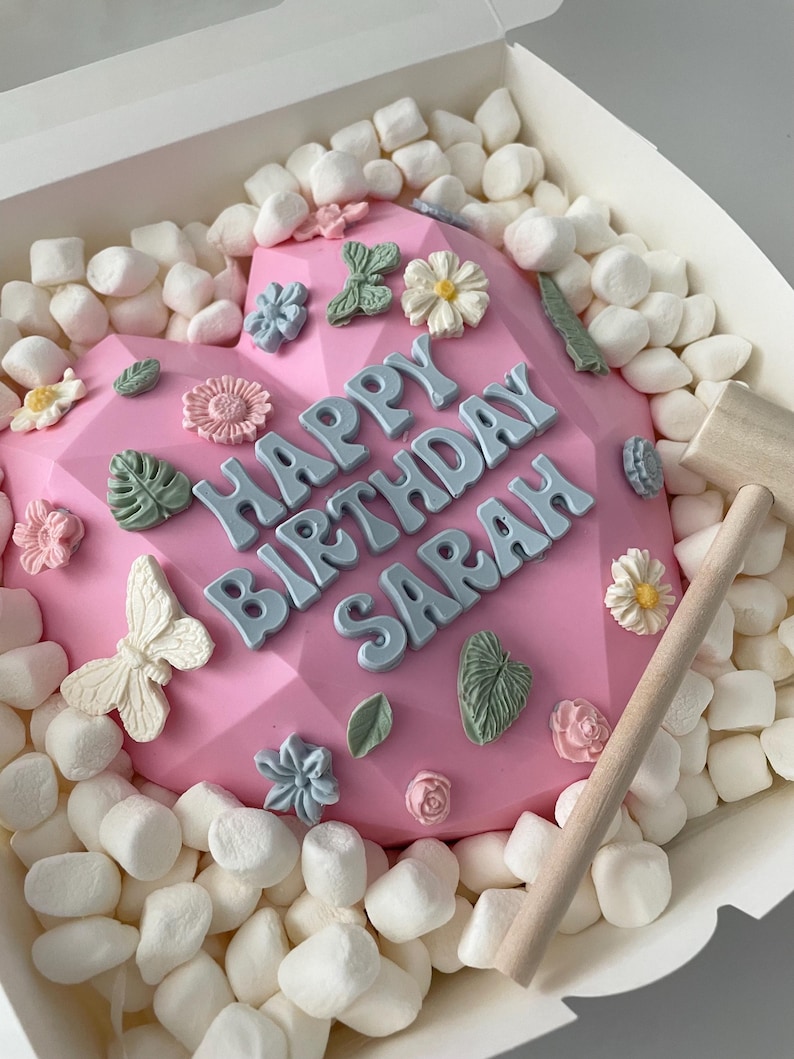 Birthday Breakable Chocolate Heart / Smash Cake Gift / Pinata Gift With ...