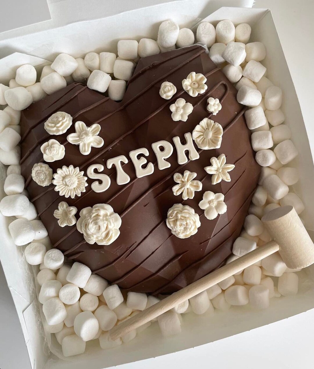 Dairy Free Breakable Chocolate Heart / Smash Cake Gift / Pinata Gift ...