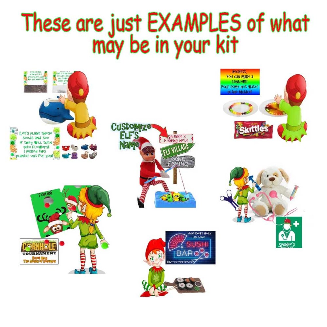 Personalized Deluxe Elf Kit / Elf Activities / Christmas Prop - Etsy