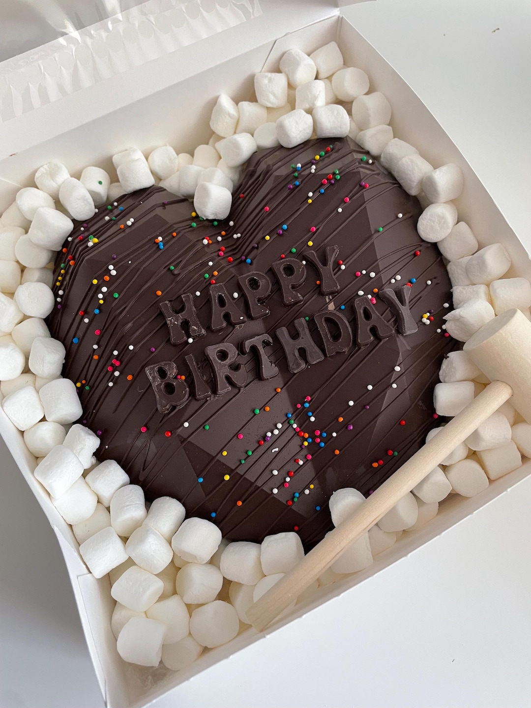 Dairy Free Breakable Chocolate Heart / Smash Cake Gift / Pinata Gift ...