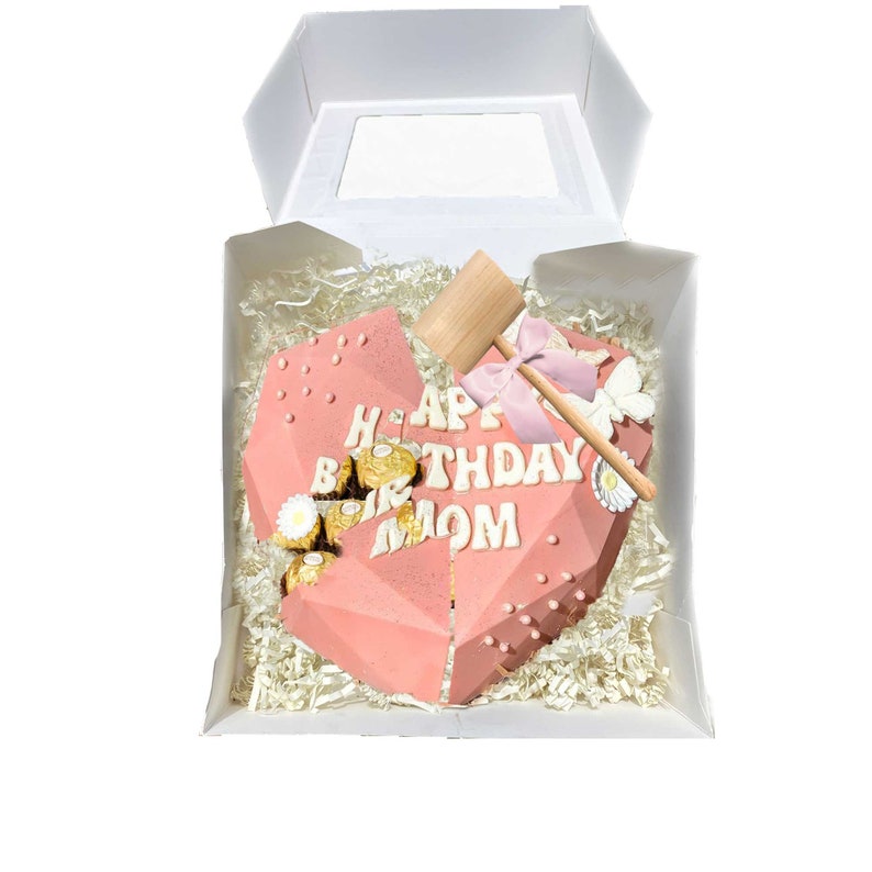 Birthday Breakable Chocolate Heart / Smash Cake Gift / Pinata - Etsy