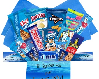 Blue Snack Box - Etsy