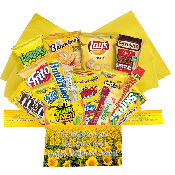Yellow Snack Box - Etsy