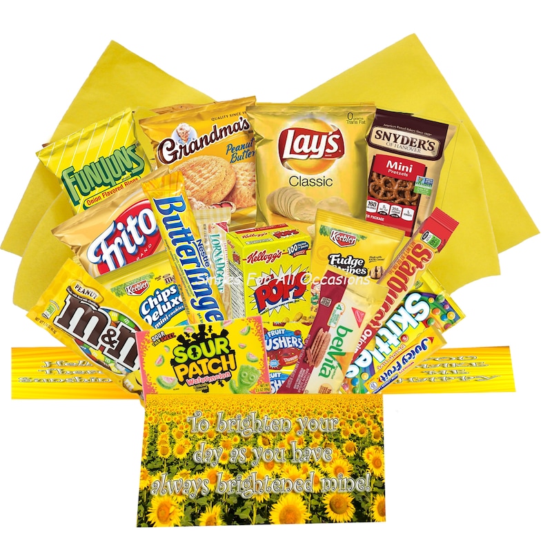 Yellow Snack Box - Etsy