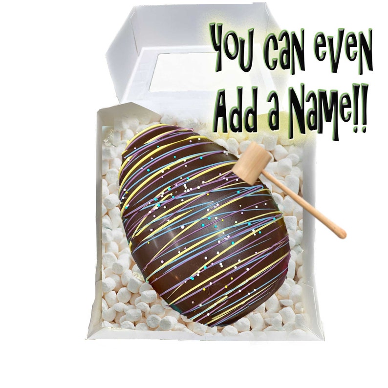 Easter Breakable Chocolate Egg / Bunny Heart / Smash Heart / | Etsy