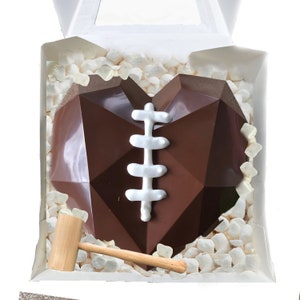 Sports Breakable Chocolate Heart / Basketball Football Baseball Soccer ...