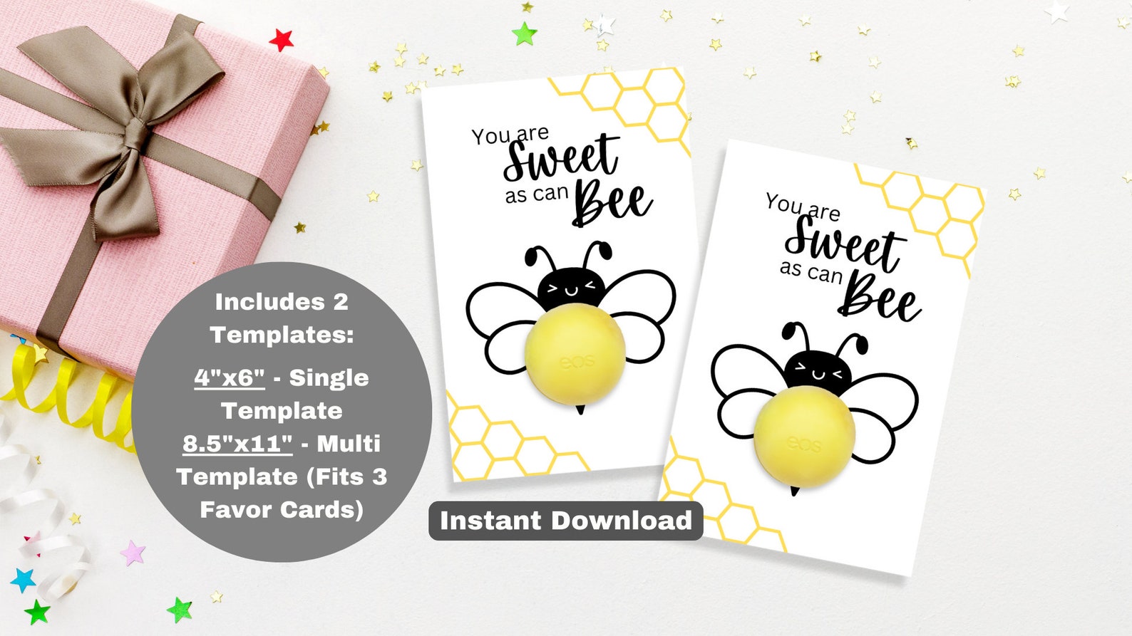 EOS Baby Shower Favor Tags Instant Download Printable EOS Lip Balm ...