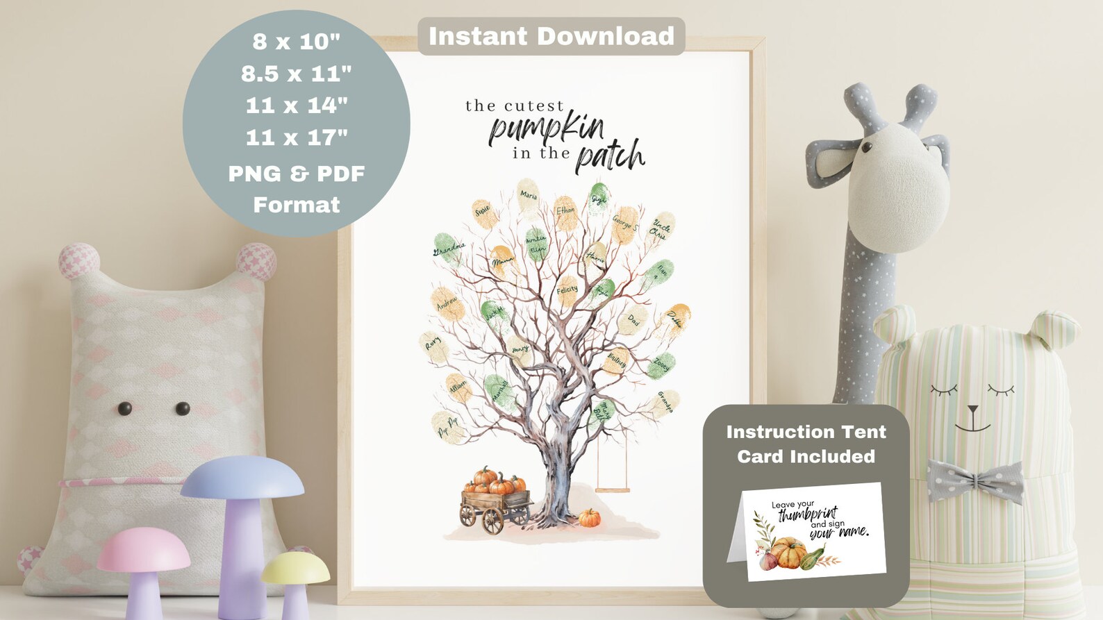 Little Pumpkin Fall Baby Shower Guest Book Alternative - Etsy