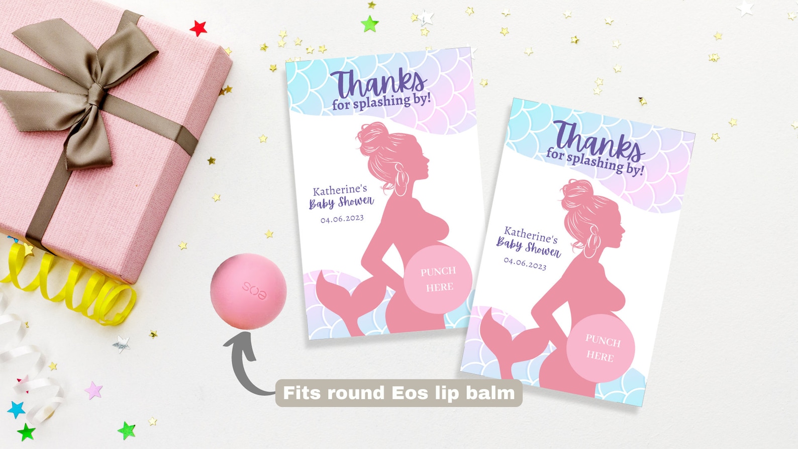 EOS Baby Shower Favor Tags Customizable Instant Download Printable EOS ...