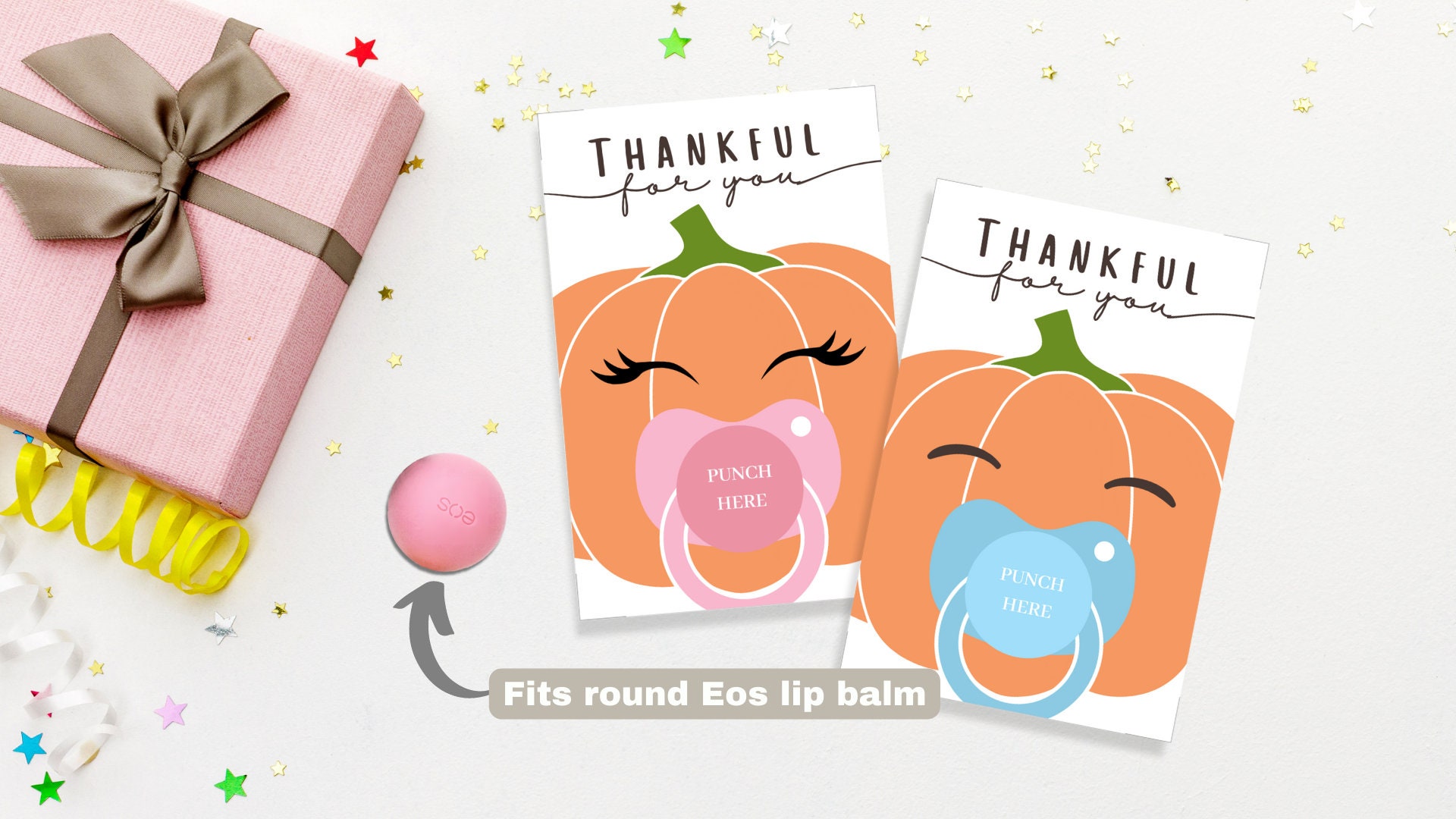 EOS Baby Shower Favor Tags Instant Download Printable EOS Lip Balm ...