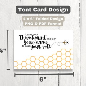 Gender Reveal Vote Printable Fingerprint Tree Instant Download Cast ...