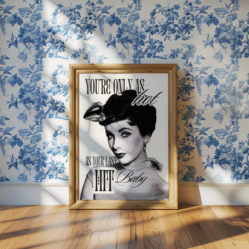Elizabeth Taylor Art Print: Showgirl Collage (digital Download) - Etsy